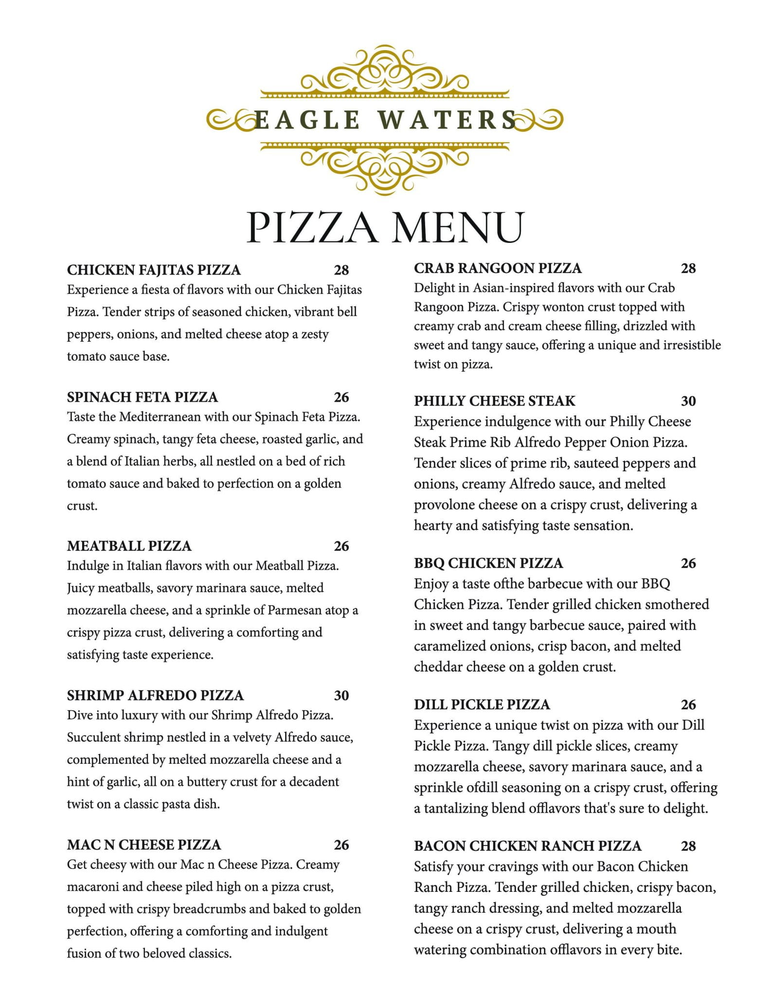 Restaurant • Eagle Waters Resort